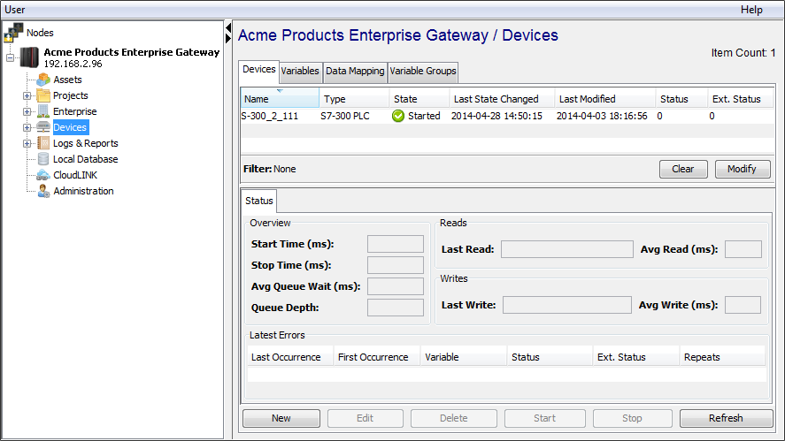Verifying a Siemens device configuration