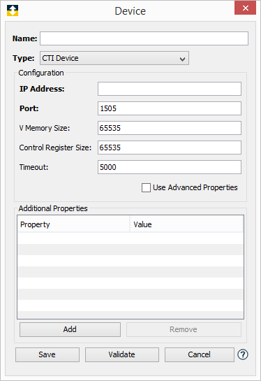 Using the Workbench to create a CTI Device