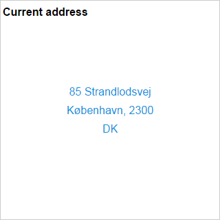 Show current address