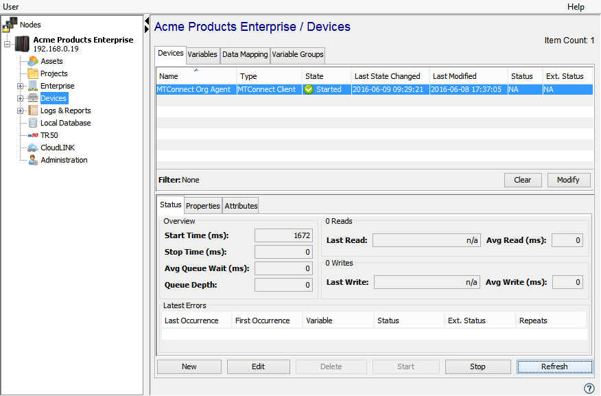 Verifying An Mtconnect Device Configuration