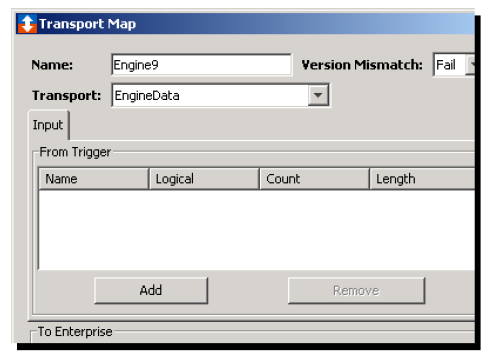 Specifying transport map characteristics