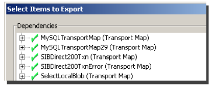 Exporting multiple transport maps