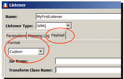 Listener Custom format