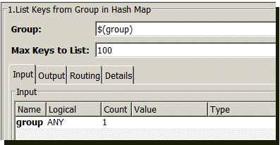 List Keys from Group in Hash Map