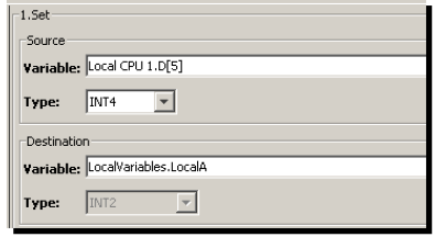 Examples of the Set action