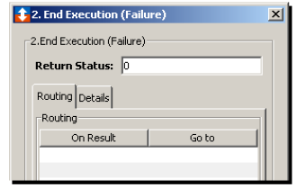 End Execution (Failure)