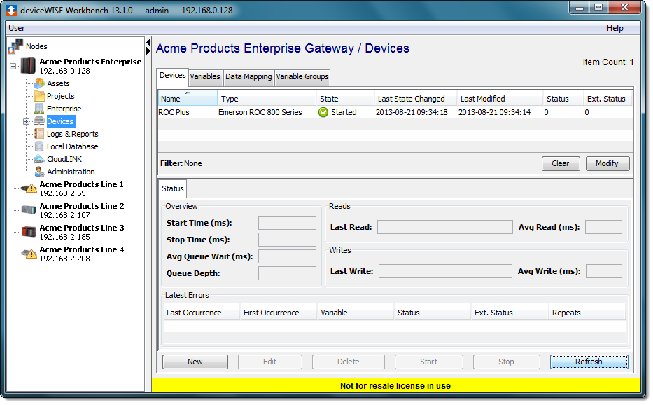 Verifying a ROC Plus device configuration