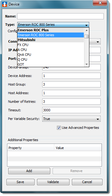 Using the Workbench to define an ROC Plus device