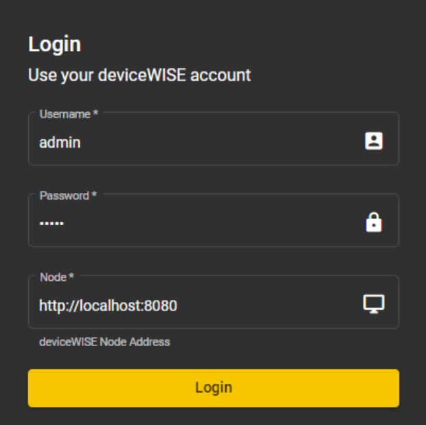 Accessing deviceWISE View