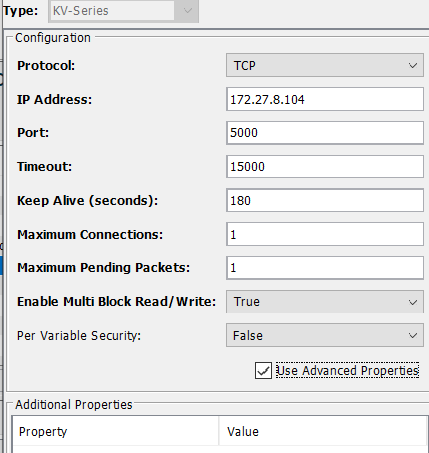 Using the Workbench to define a Keyence device