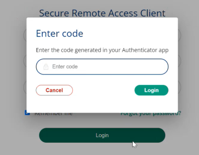 Usage of SRA (Secure Remote Access)
