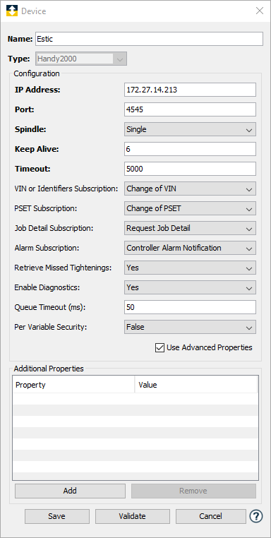 Using the Workbench to define a Estic device