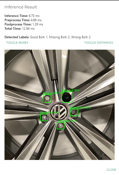 Training Models in deviceWISE Visual Inspection