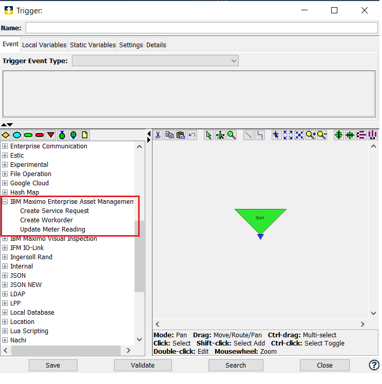 IBM Maximo Trigger Actions