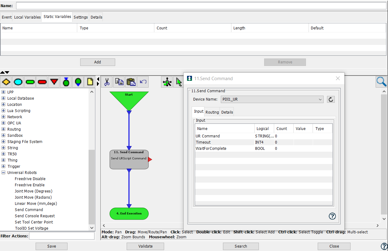 Send Command event variables