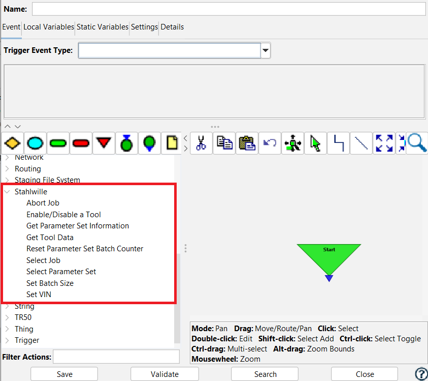 Stahlwille trigger actions