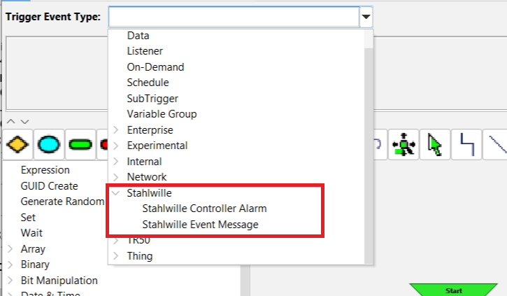 Stahlwille trigger event types