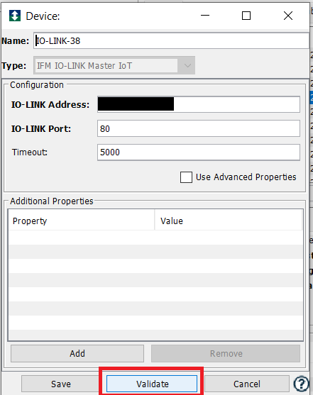 Verifying an IFM IO-Link Master device configuration