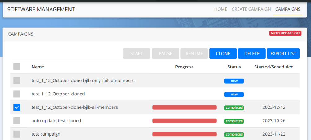 Clone Failed SWM Campaigns