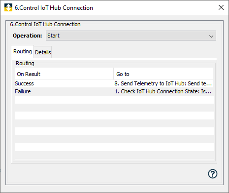 Control IoT Hub Connection