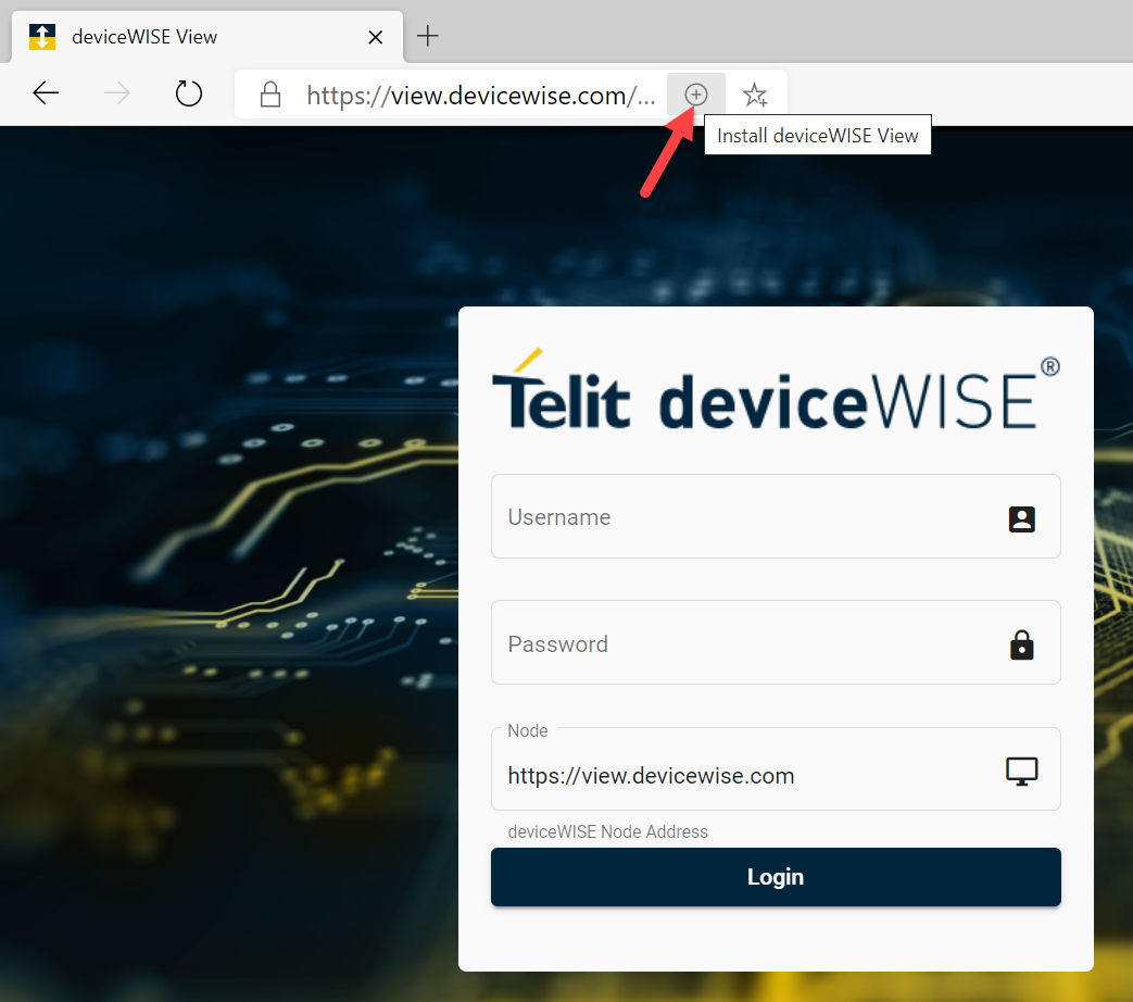 Accessing deviceWISE View